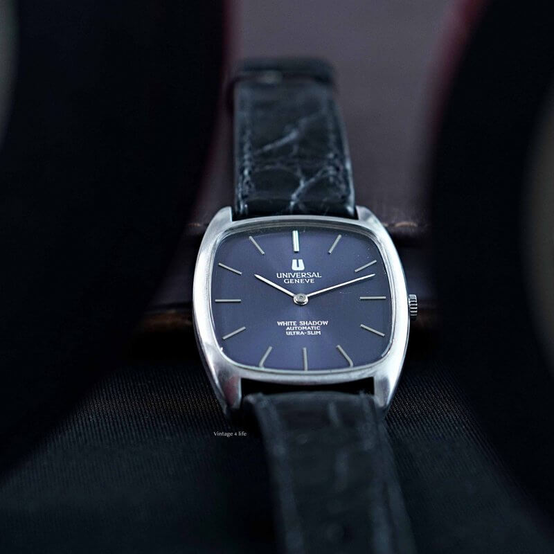 UNIVERSAL GENEVE White Shadow Automatic Blue dial - Vintage 4 life