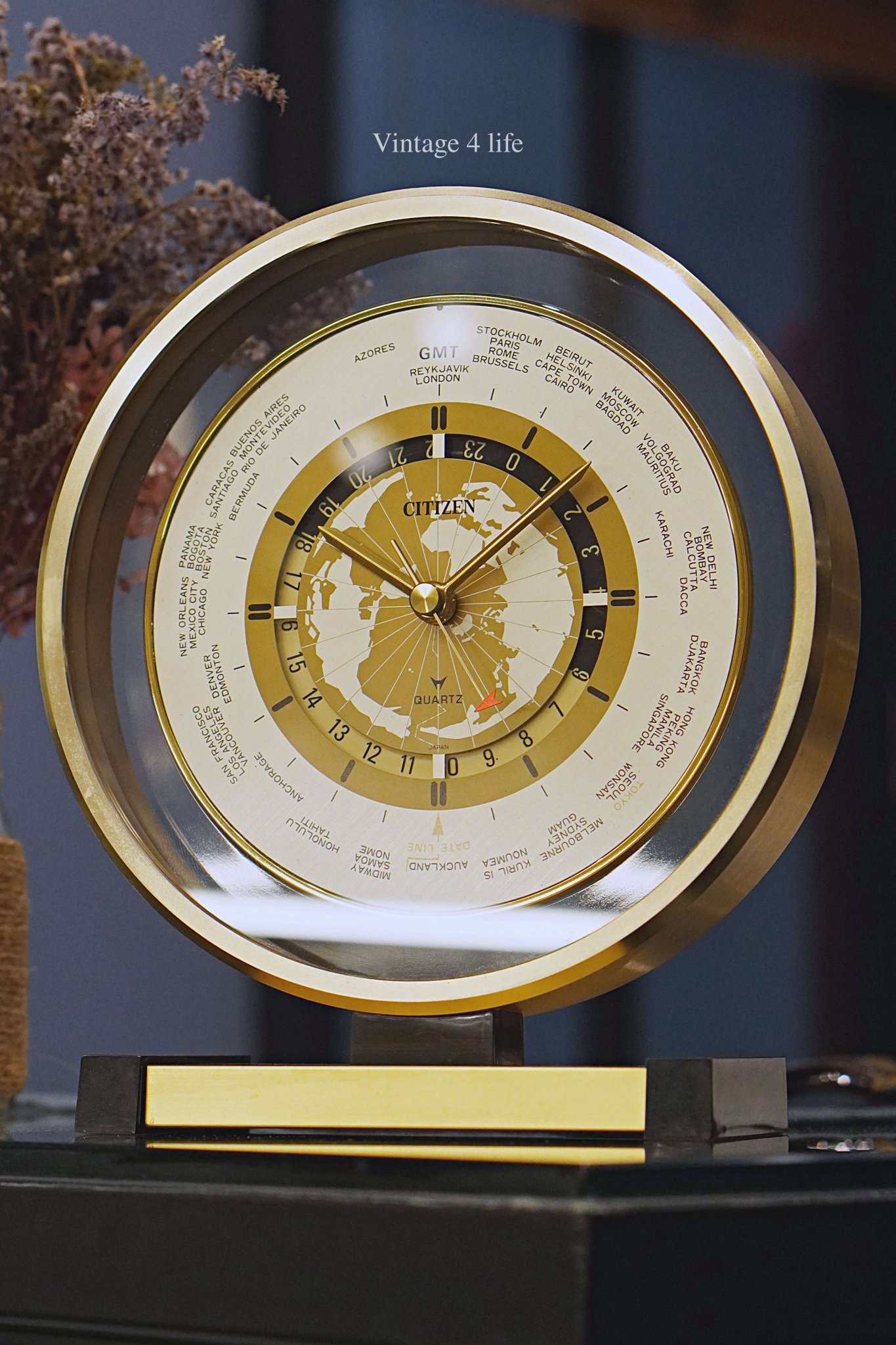 CITIZEN World Time Table Clock - Vintage 4 life