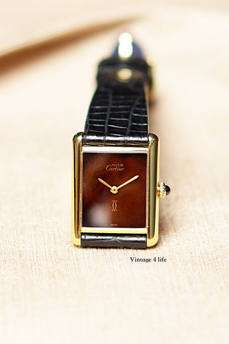 Must de CARTIER Tank Wood pattern dial - Vintage 4 life